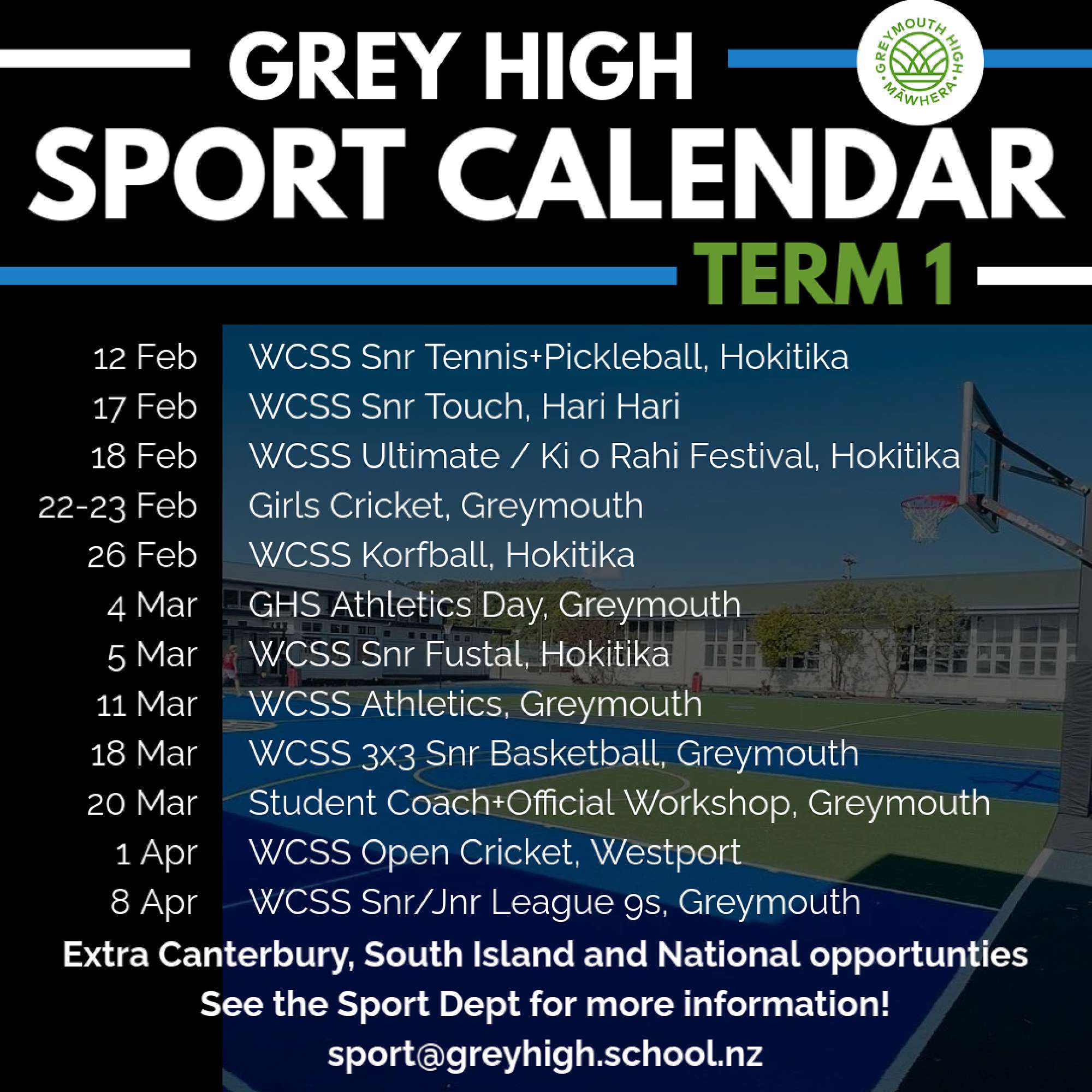 Term 1 Sport — Newsletter 13 February 2025