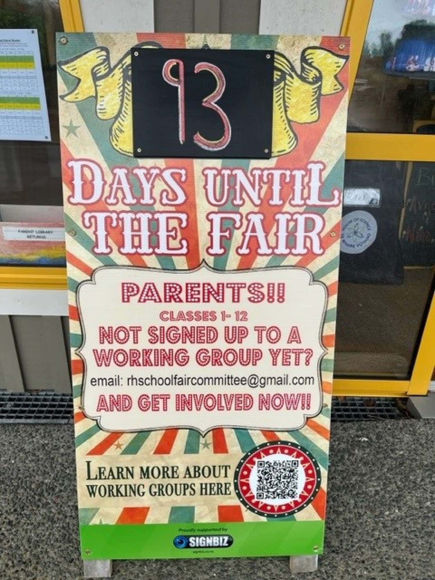 93 Days until the Fair - Introducing our new countdown info board