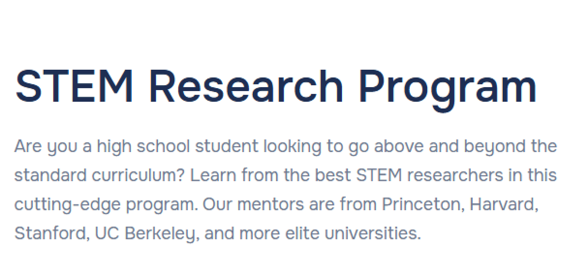 Applications for the new Cohort of the STEM Research Program are open!