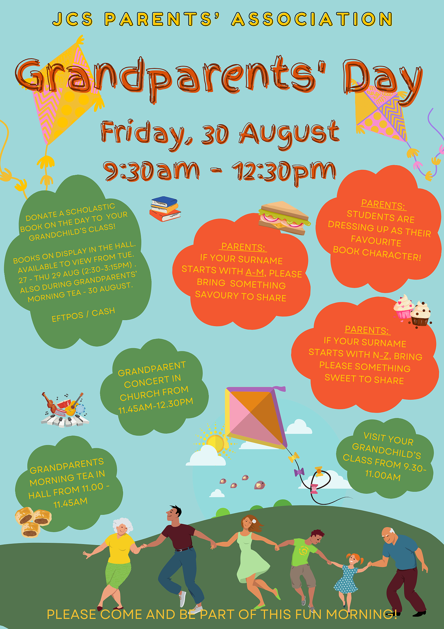 UPDATED: GRANDPARENTS' DAY / SCHOLASTIC BOOK WEEK INFORMATION