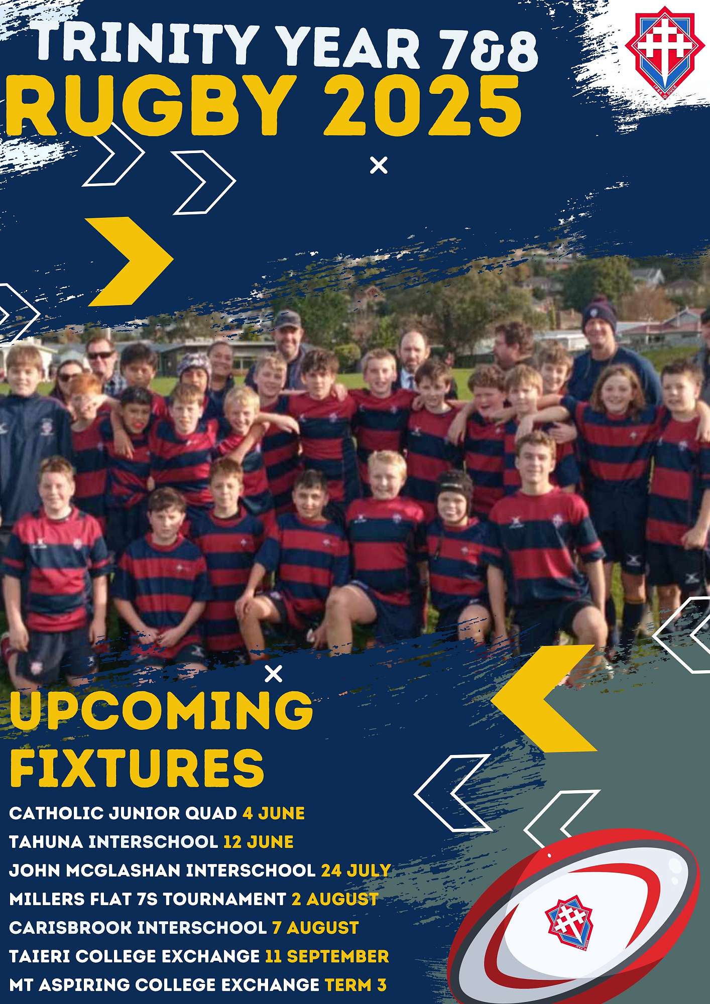 TRINITY YEAR 7 & 8 RUGBY — Issue 16 (Term 2, 2025)