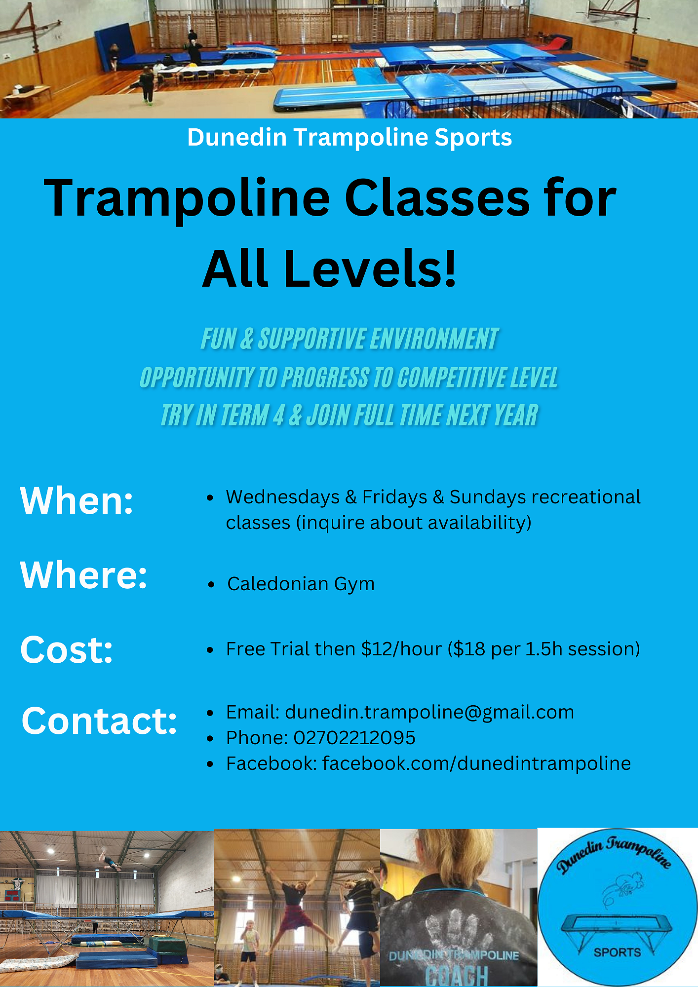 Trampoline Classes Available