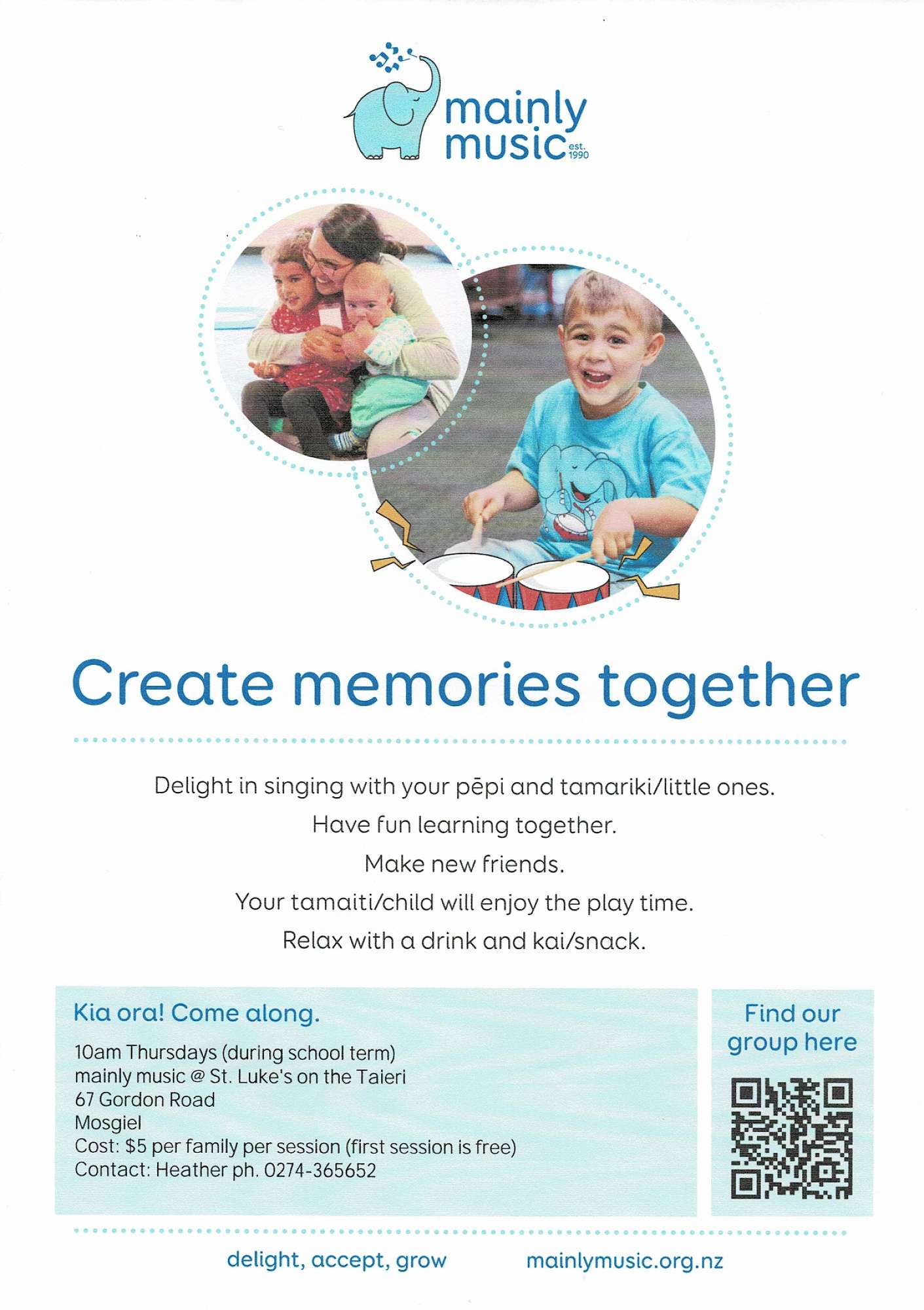 MAINLY MUSIC - an interactive music for parents/caregivers and their ...