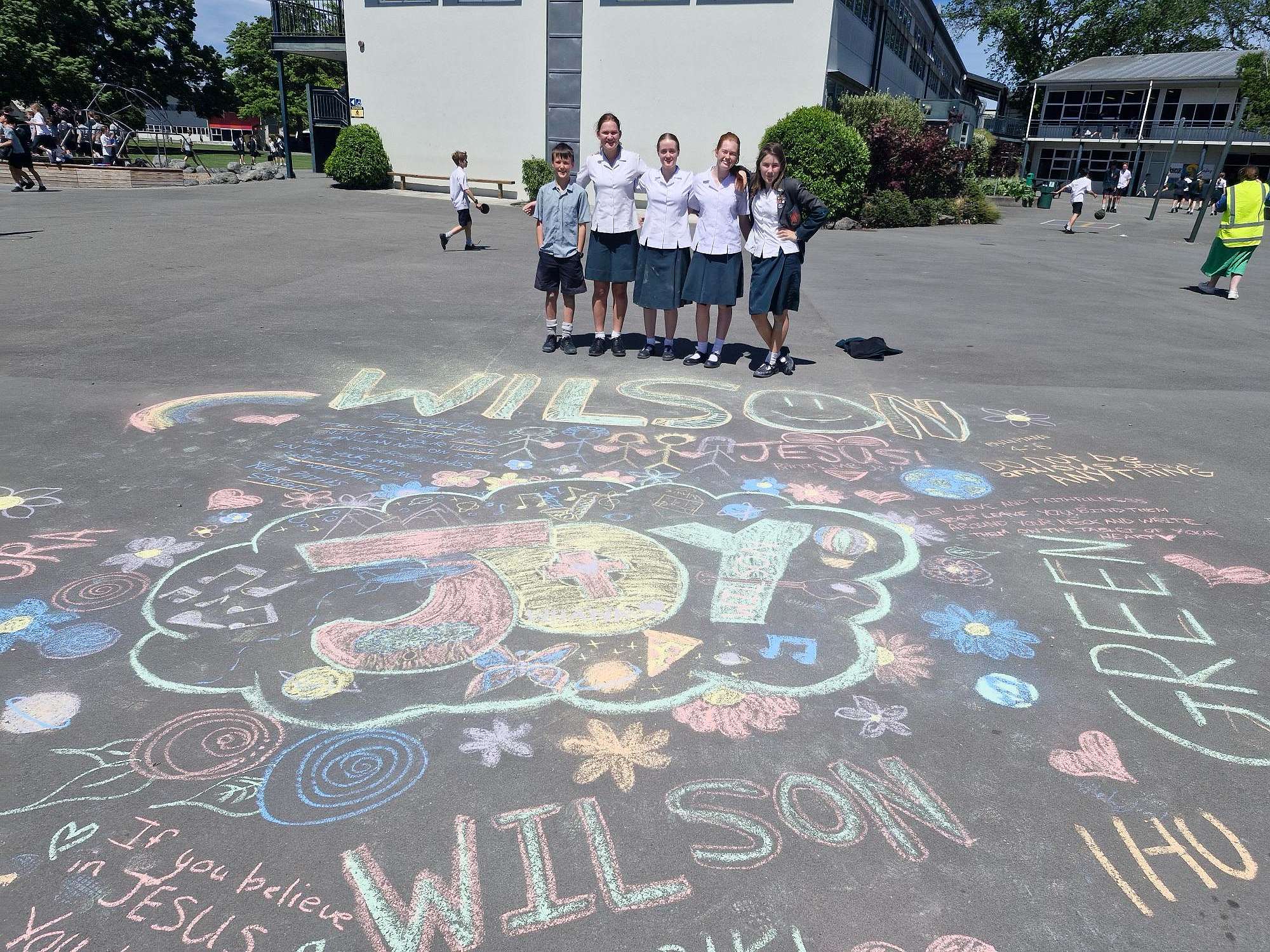 Middle School Chalk Art House Competition