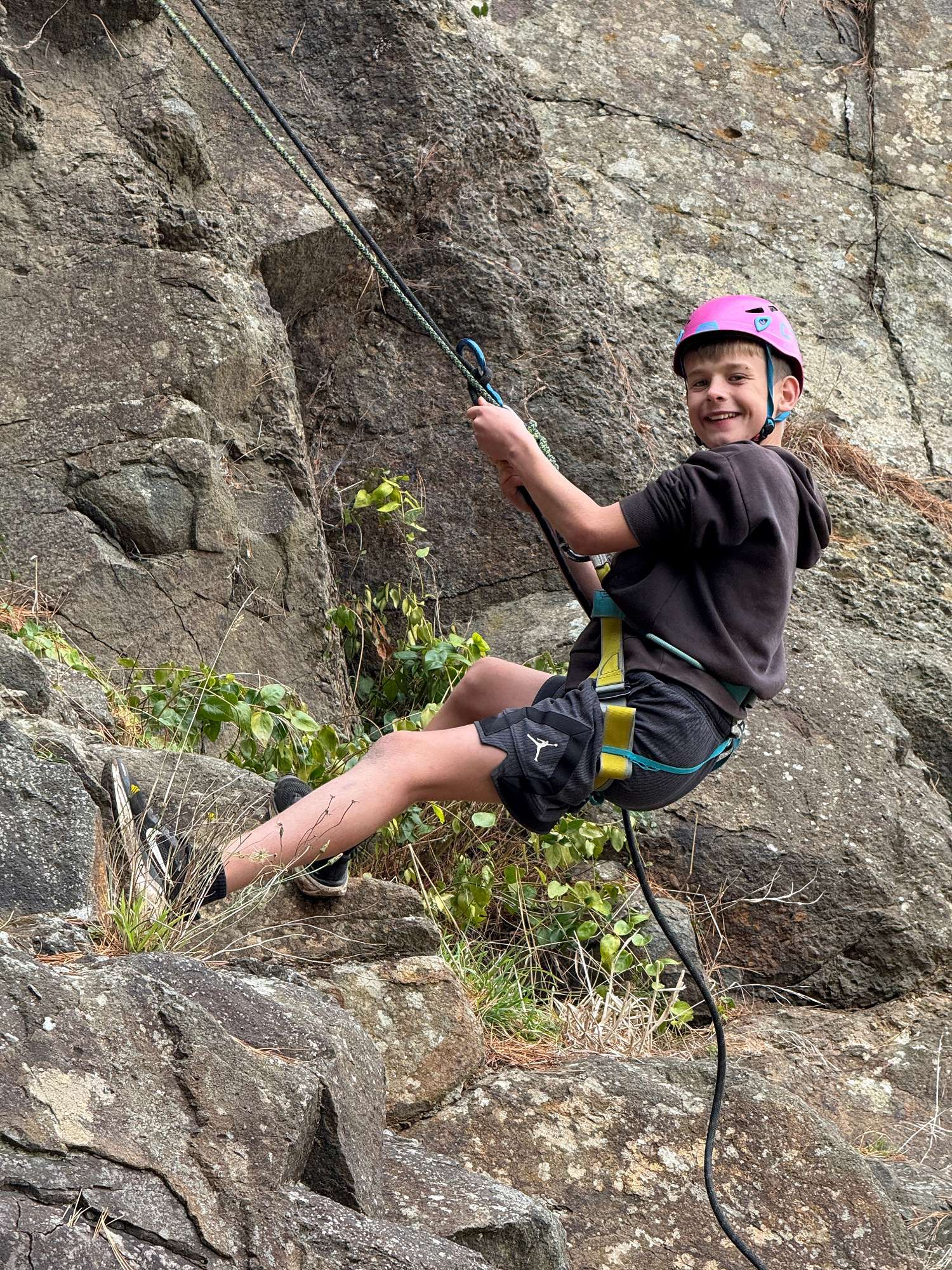 Abseiling at Camp