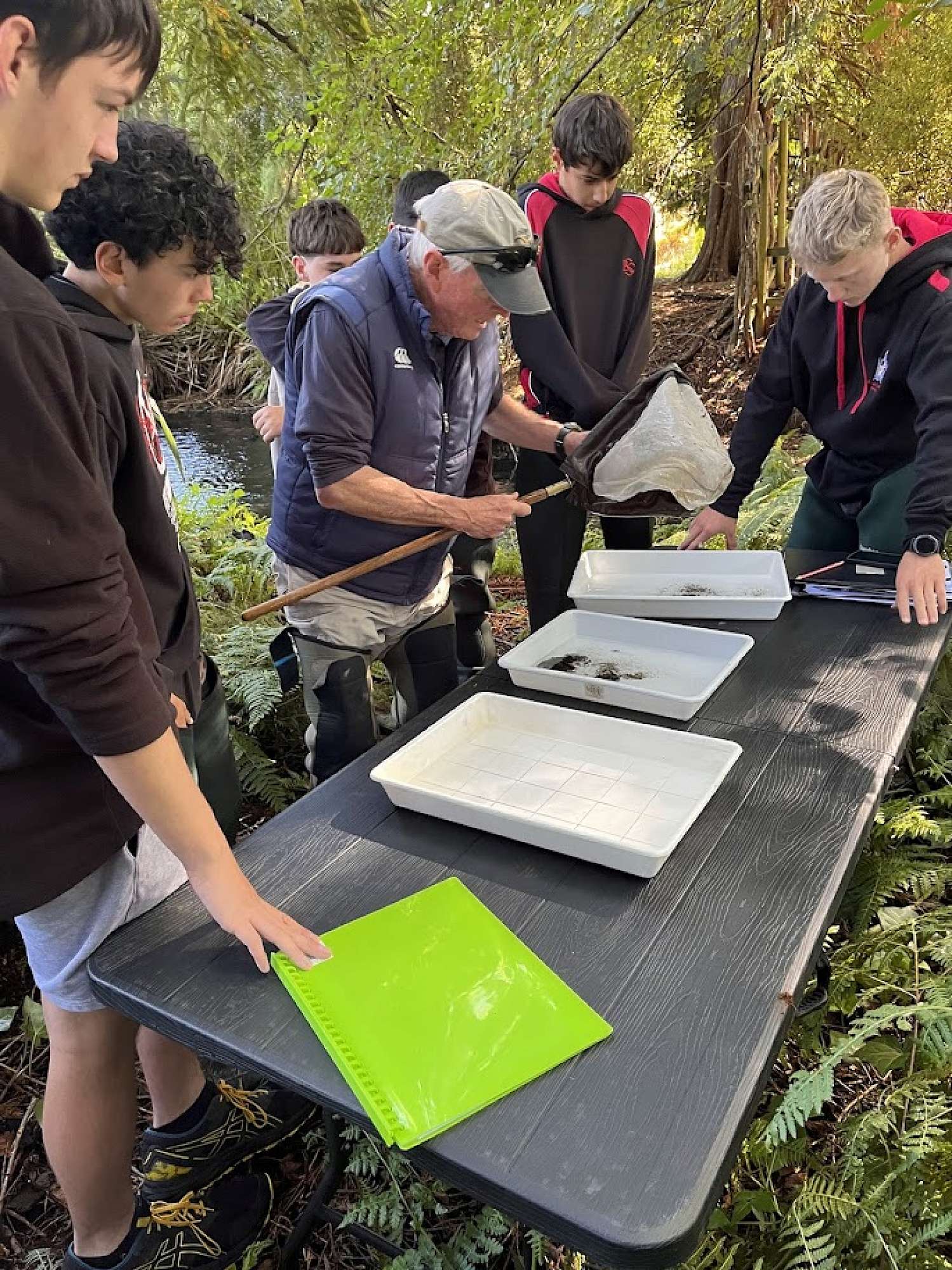 Geography students wade into health of the Styx river