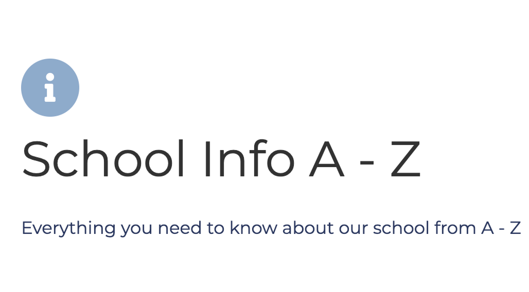 Papanui Primary School A-Z