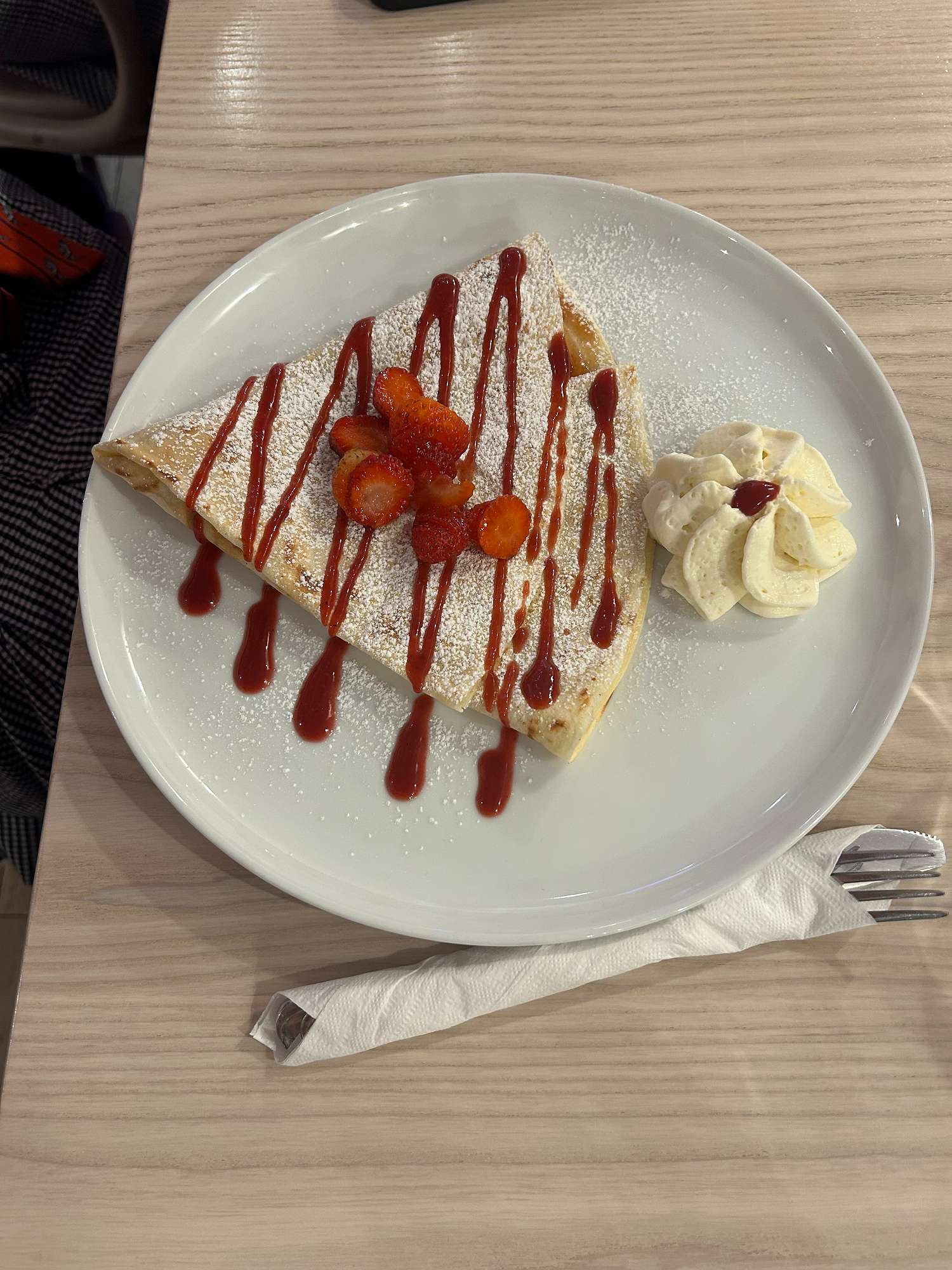 Senior French students visited a Crêpe Restaurant