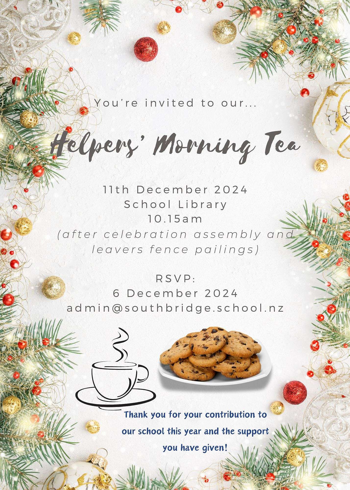 Helpers' Morning Tea