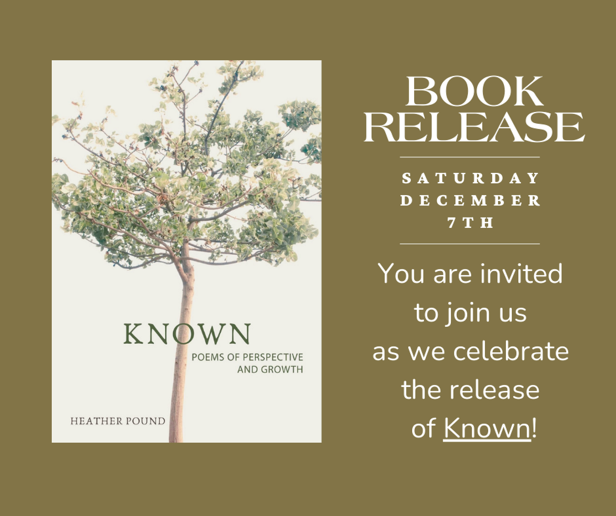 Book Launch Event: Heather Pound