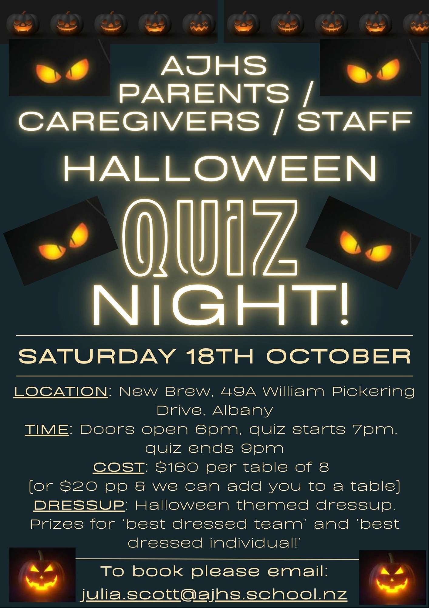 AJHS Quiz Night Fundraiser!