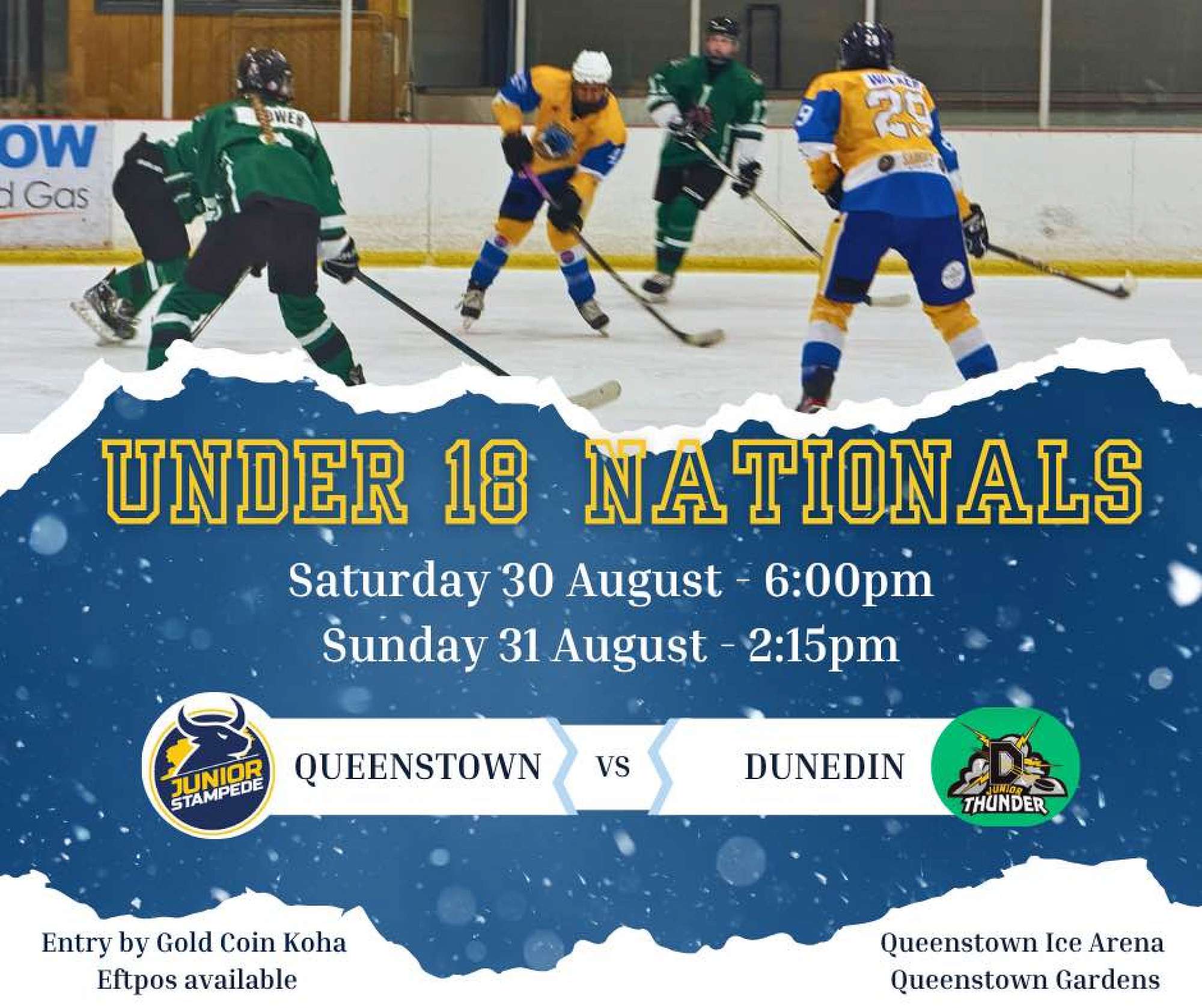 U18 Ice Hockey Returns to Queenstown for the First Time Since 2019
