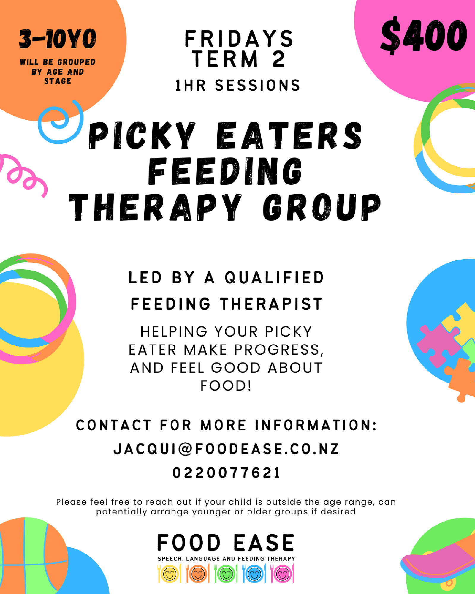 Picky Eaters Feeding Therapy Group