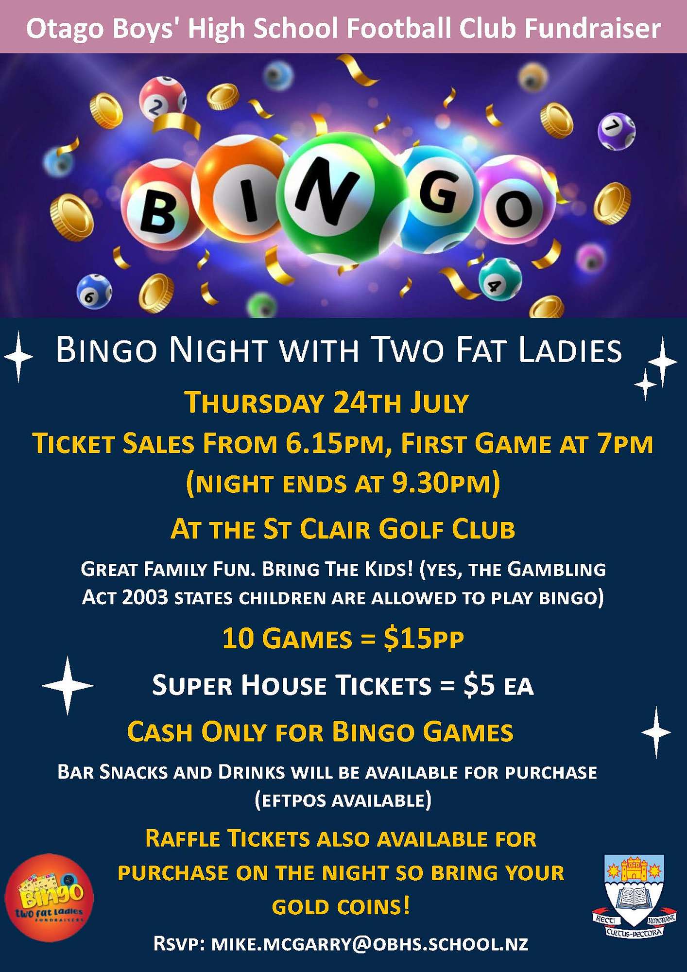 OBHS Football Club Fundraiser