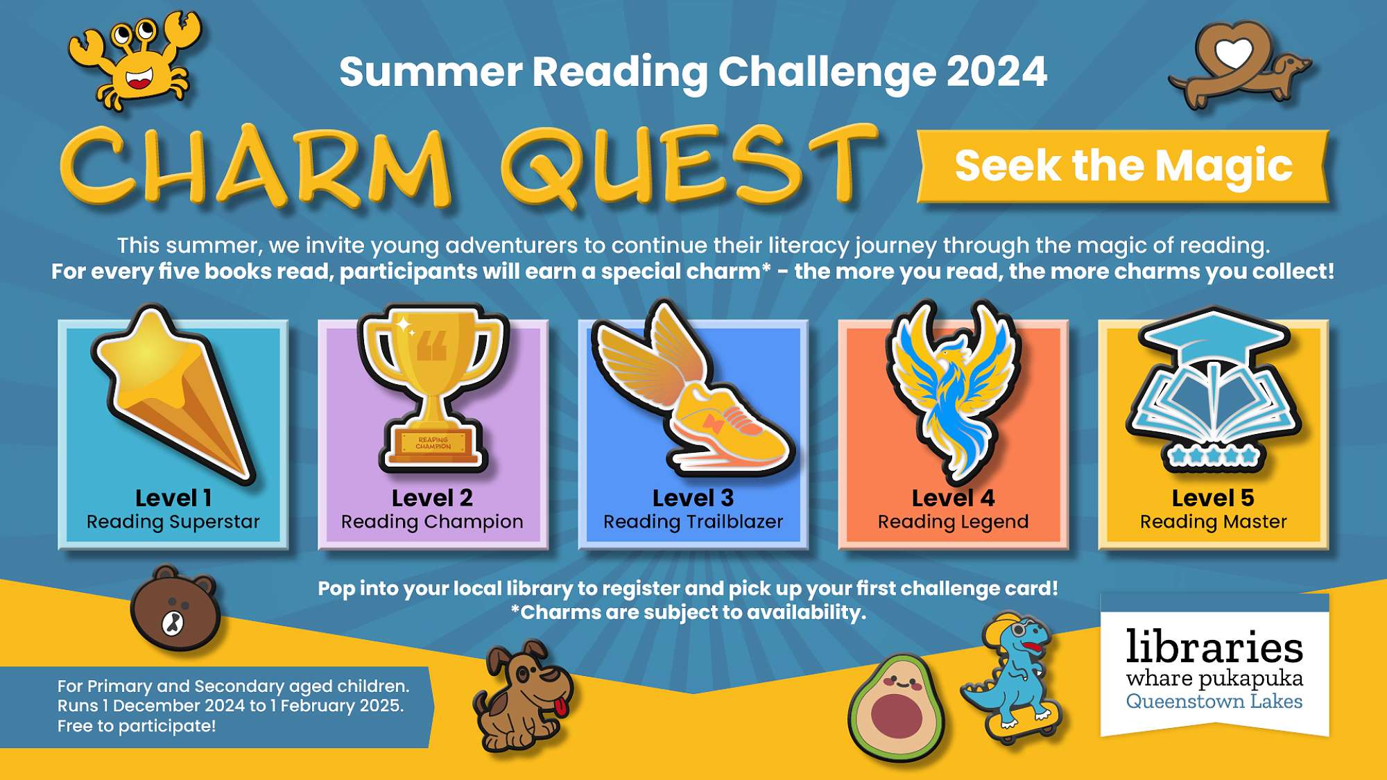 Summer Reading Programme - 24/25 - Charm Quest