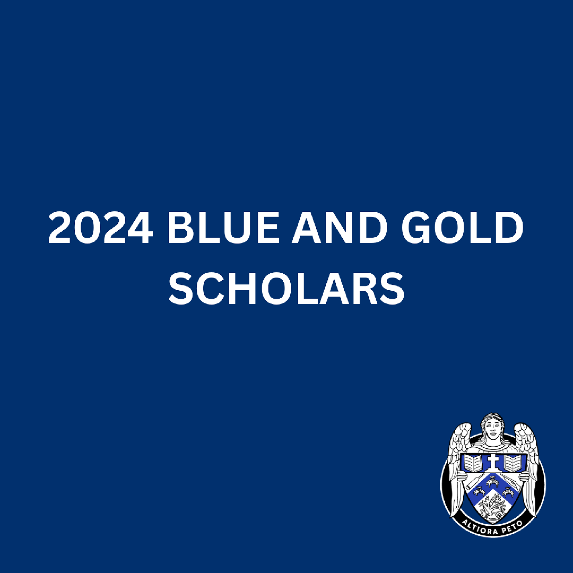 2024 Blue and Gold Scholars — Straven Road - Week 9, Term 1