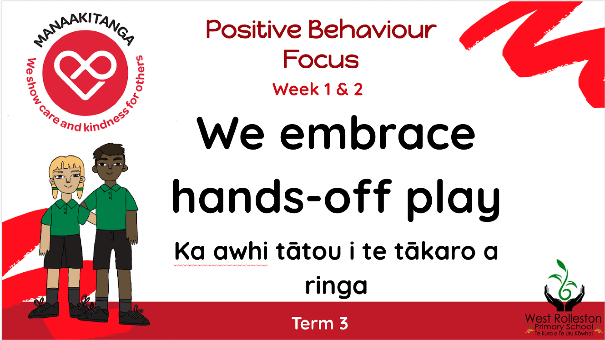 We are a PB4L (Positive Behaviour for Learning) School.