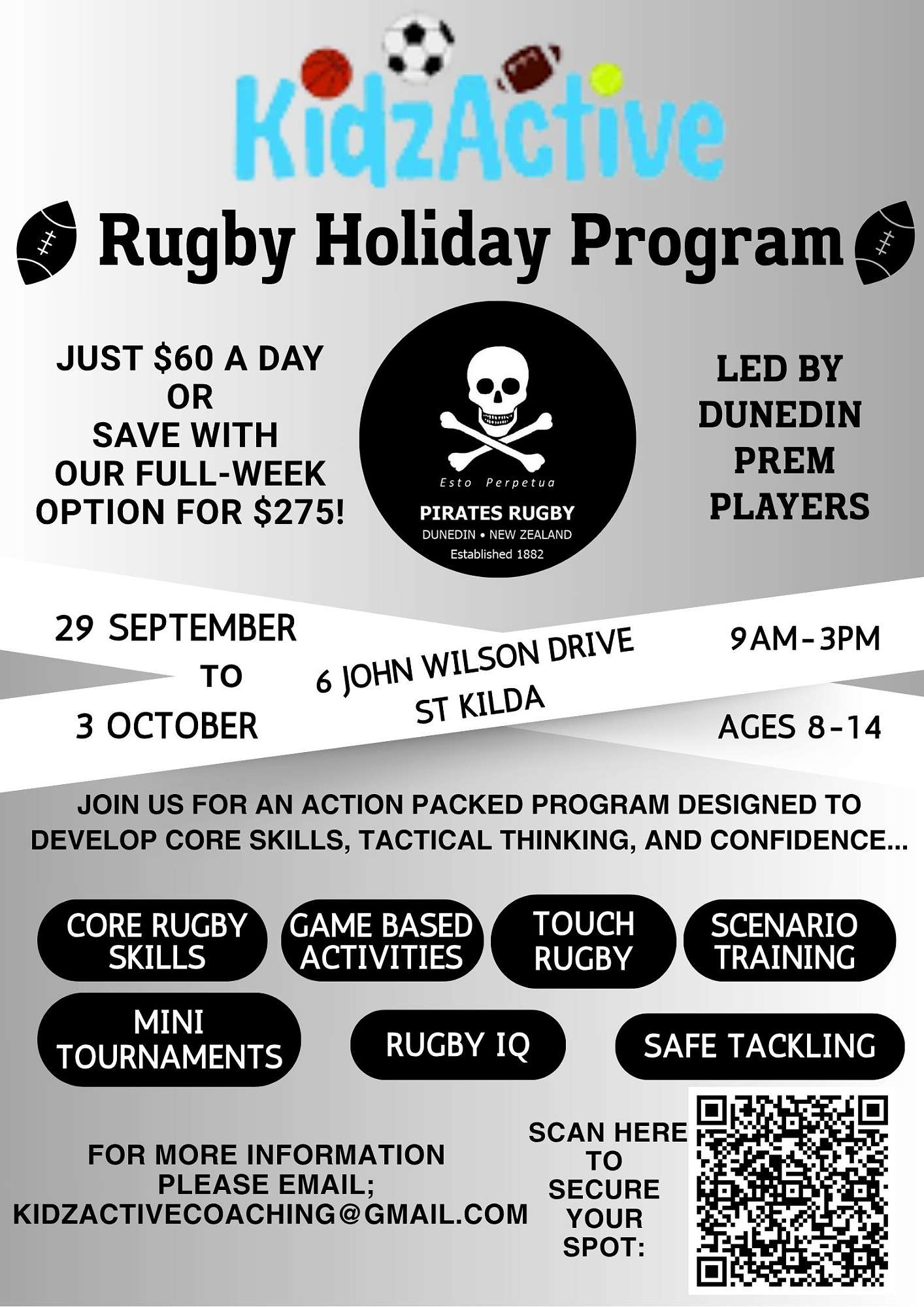 KIDS ACTIVE RUGBY HOLIDAY PROGRAMME