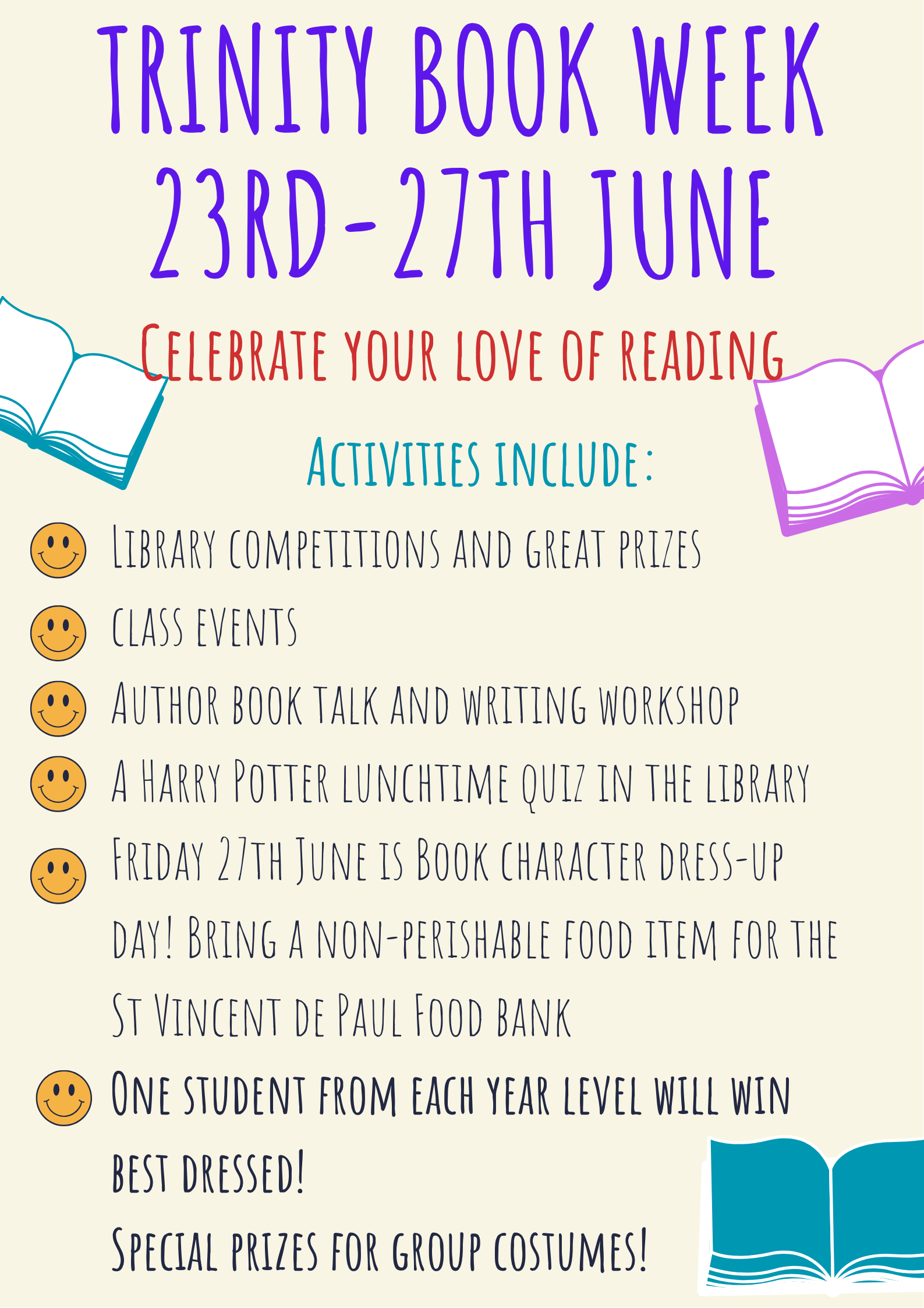 Mark your calendars for Trinity Book Week! | Trinity Catholic College