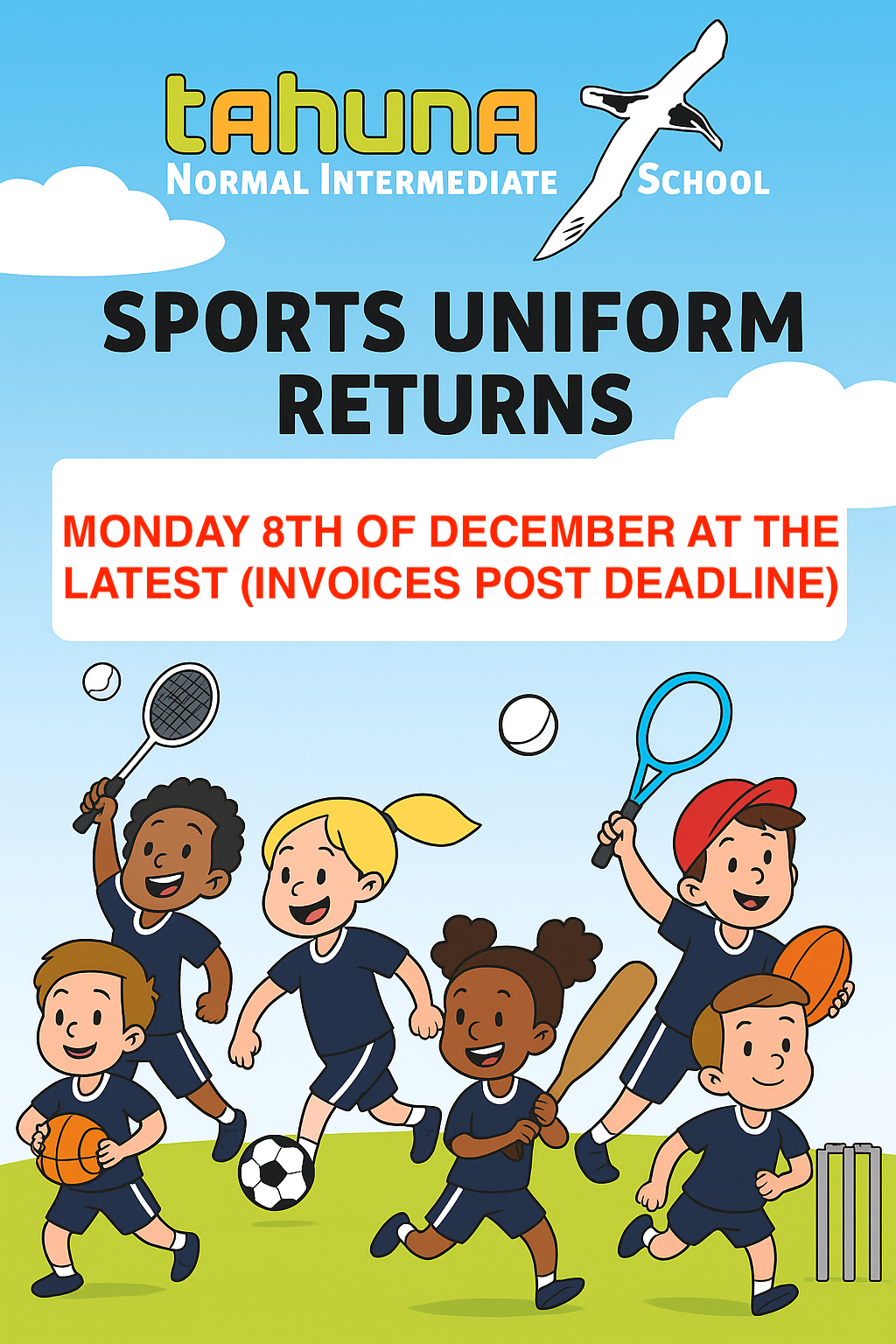 SPORTS UNIFORM COLLECTION - 2025 | Tahuna Normal Intermediate
