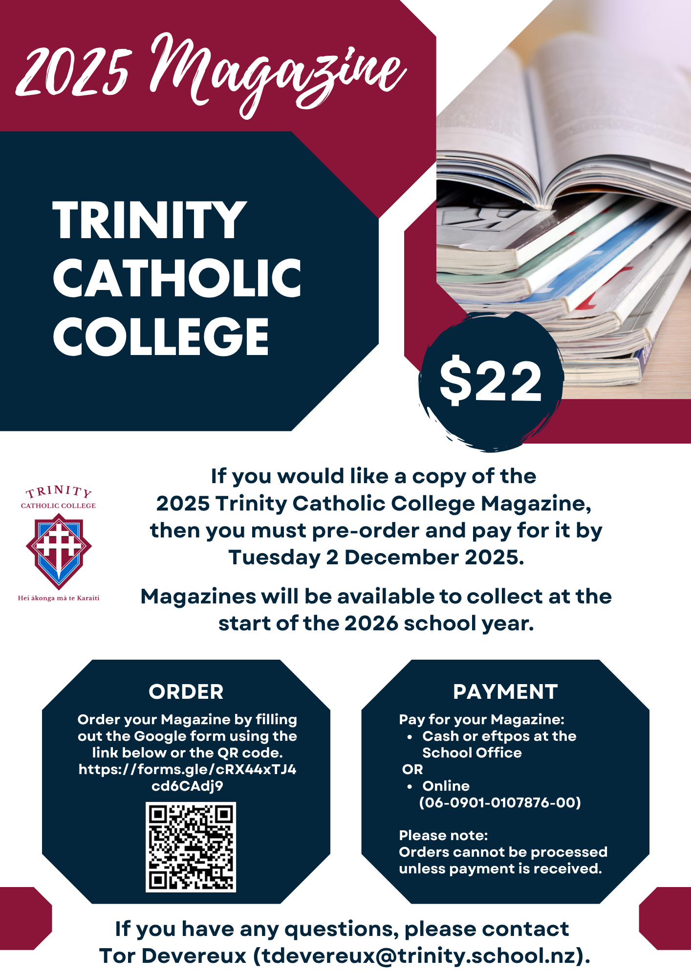 2025 Trinity Magazine | Trinity Catholic College