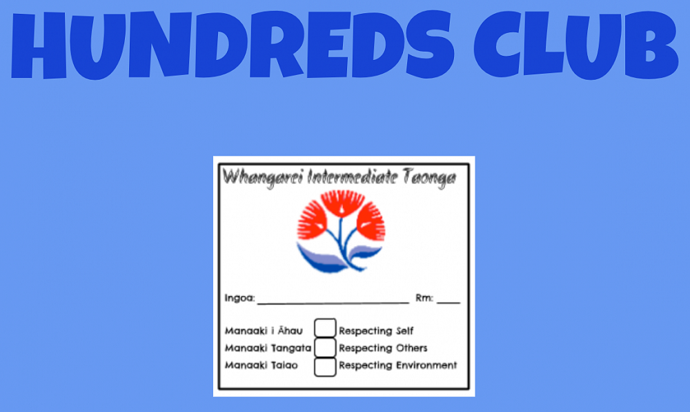 Hundreds Club - Week 4, Term 3