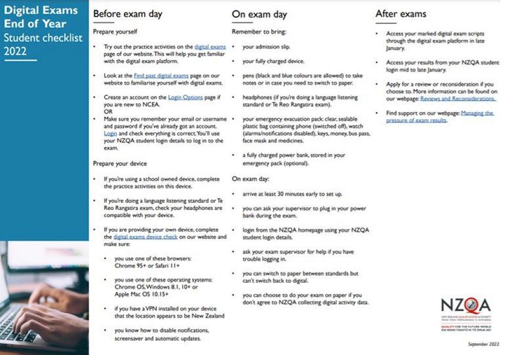 NZQA Numeracy and Literacy Exams — Open Magazine Panui - John Paul II ...