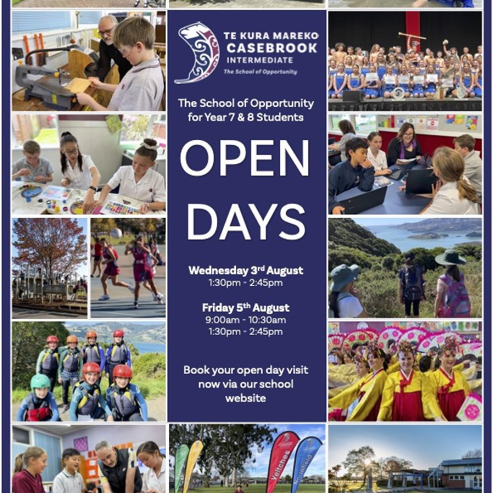Casebrook Intermediate Open Days 3 & 5 August 2022