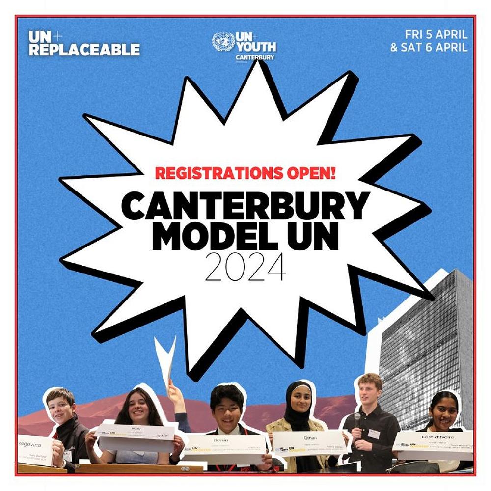 UN Youth Canterbury’s flagship event, CANMUN 2024 is back!