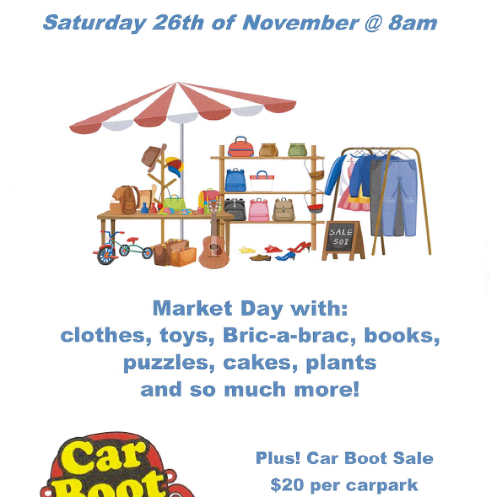 MARKET DAY AND CAR BOOT SALE