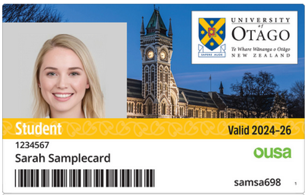 Student ID card and number