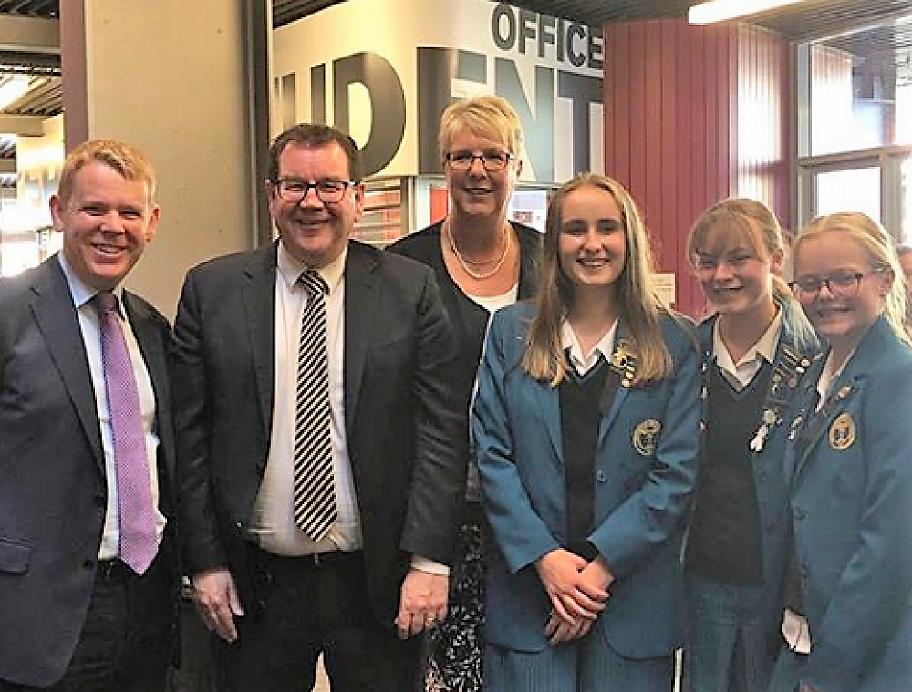 Ministers of Education and Finance visited the school