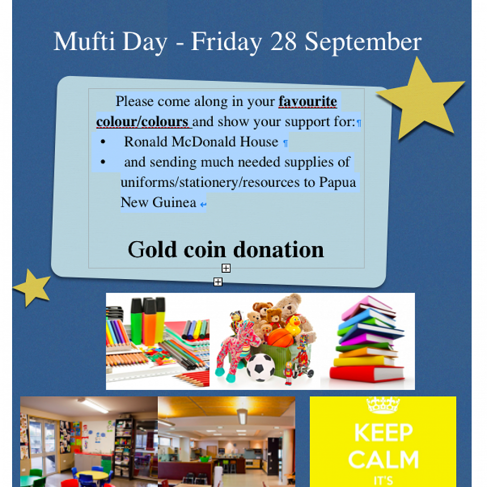 Mufti Day - Colour Our School