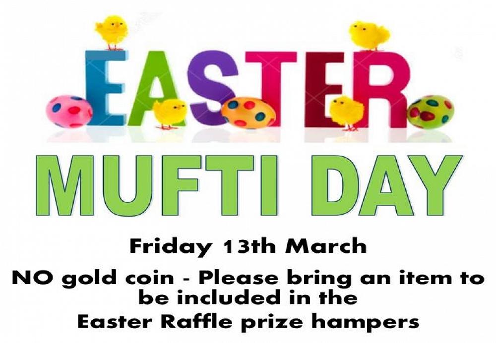 Mufti Day - Tomorrow!
