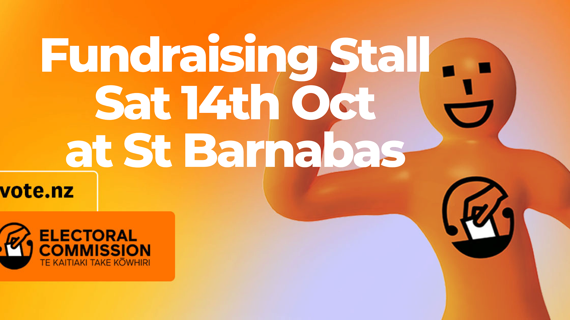 Polling Booth Stall at St Barnabas - 14 Oct