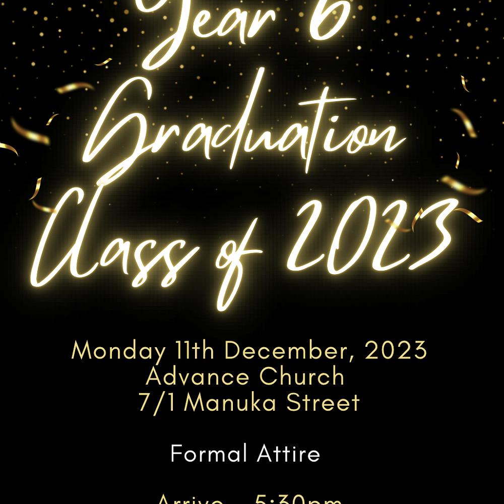 Year 6 Graduation Dinner!