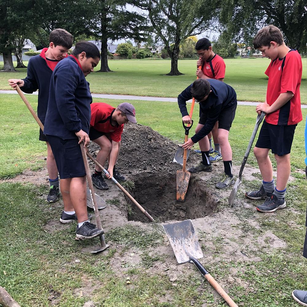 Hāngi time at Cobham Intermediate