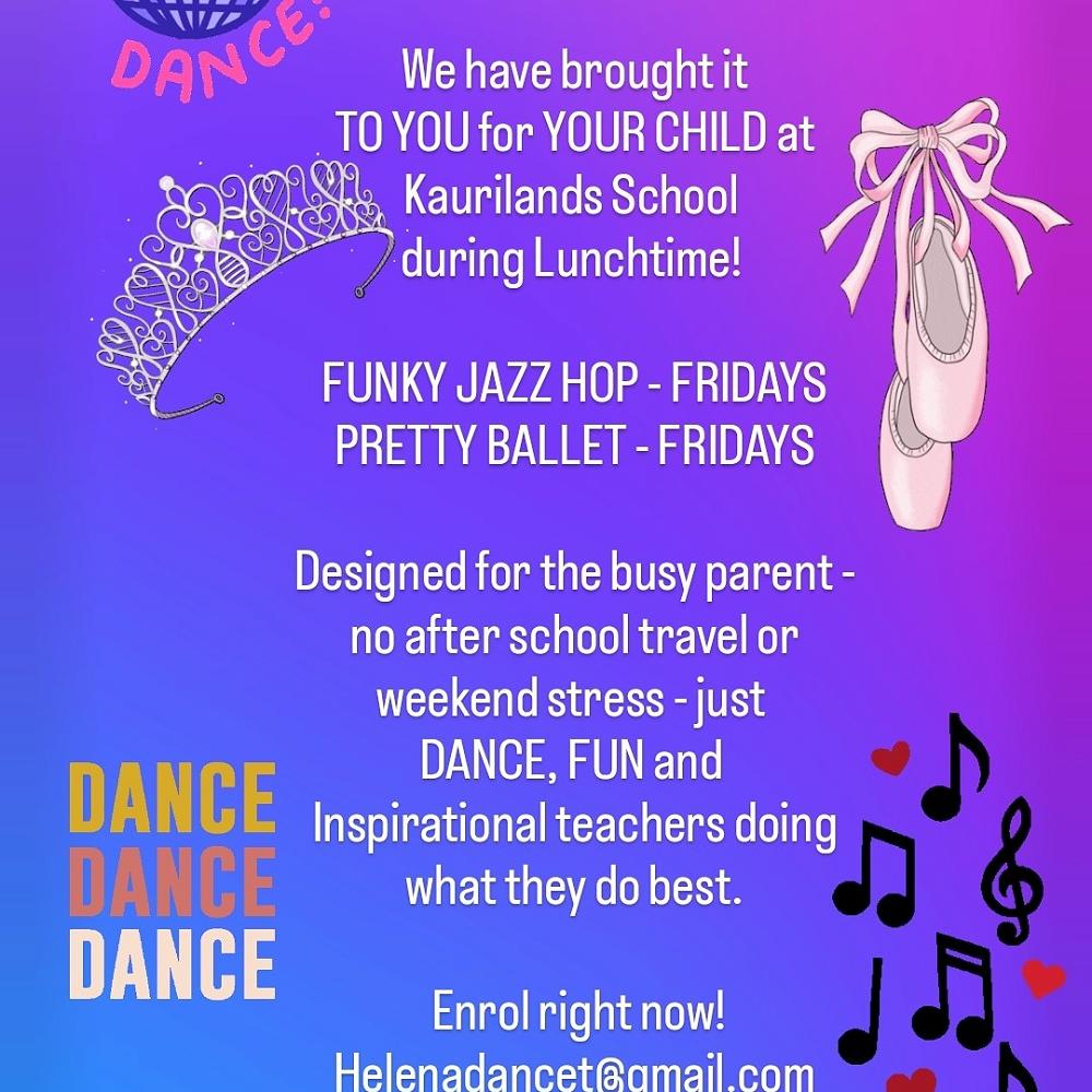 Friday Lunchtime Dance Classes — Term 2: Issue 1