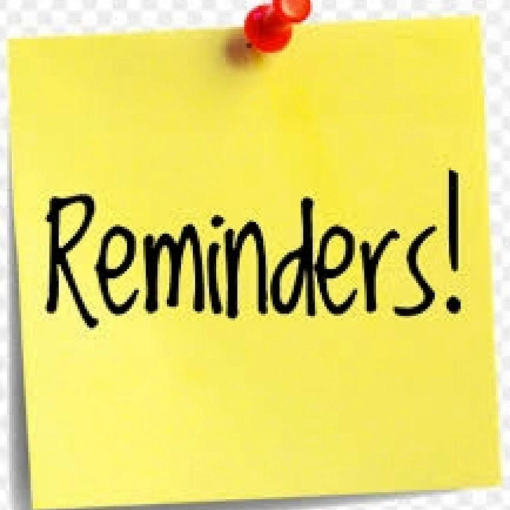 Term 4 reminders
