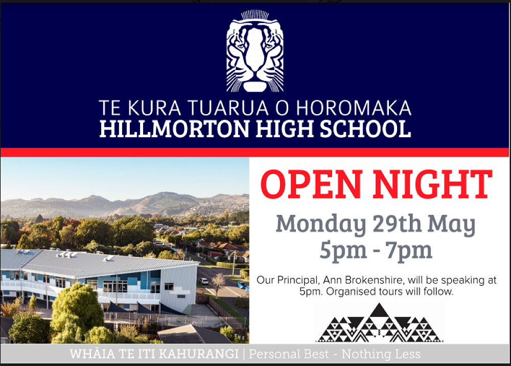 Hillmorton High School Open Night - Monday 29th May