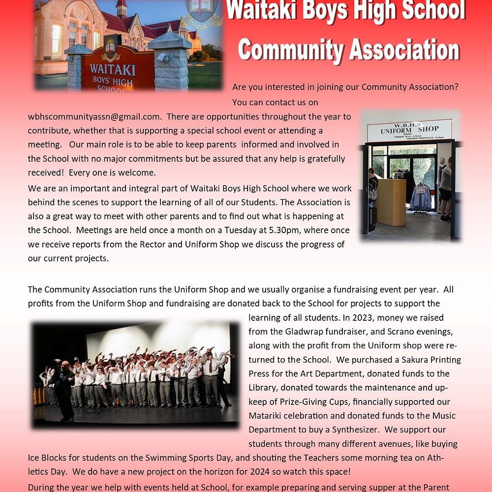 WBHS Community Association — Newsletter #3, 2024