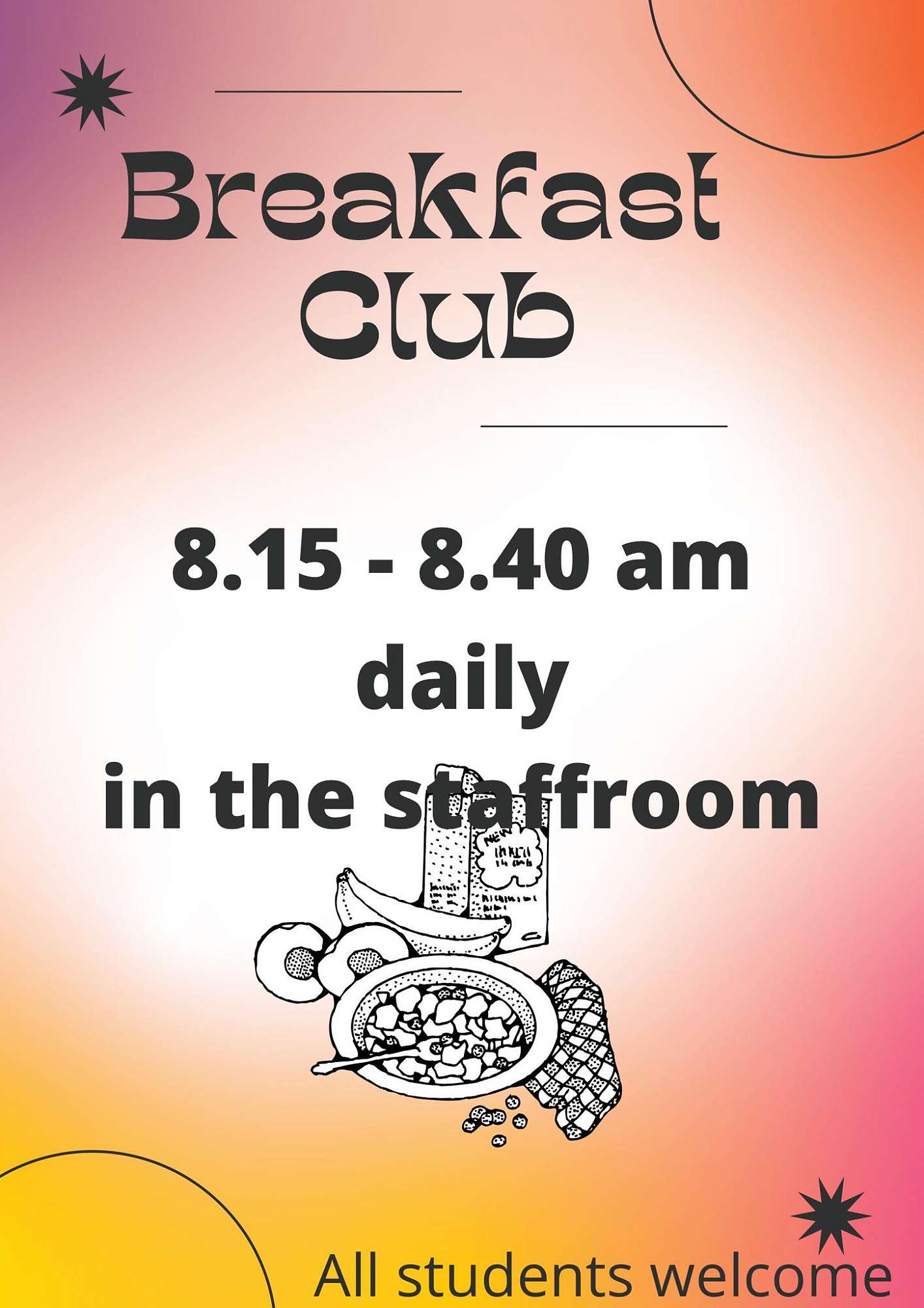PTA Breakfast Club — Newsletter, Thursday 10th November 2022